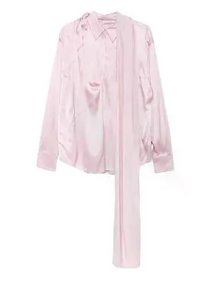 Acne Studios Scarf-detail Satin Blouse