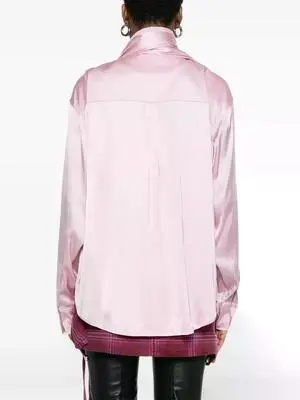Acne Studios Scarf-detail Satin Blouse