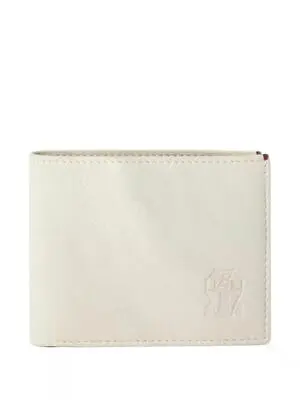 Brunello Cucinelli Logo-debossed Leather Wallet - White