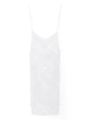 ROBERTA EINER Sequin-embellished Mini Dress - White