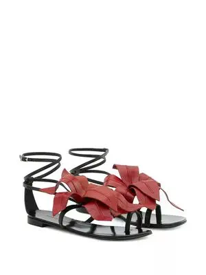 GIUSEPPE ZANOTTI Floral Appliqué Sandals
