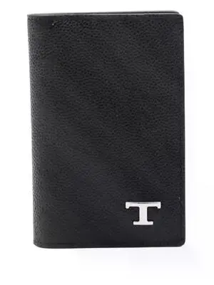 TOD'S Logo Leather Cardholder - Black