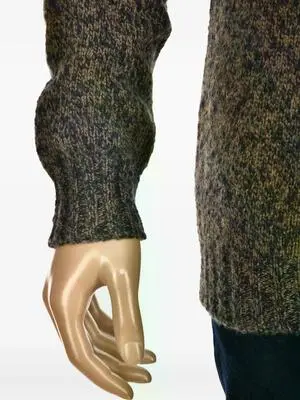 Fedeli High-neck Quarter-button Sweater