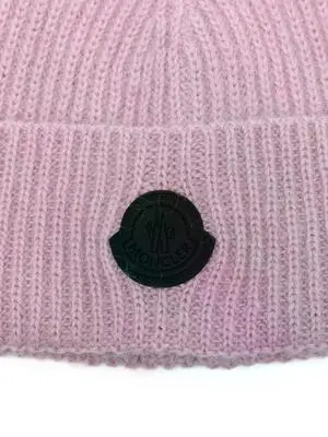 Moncler Ribbed Logo-plaque Beanie
