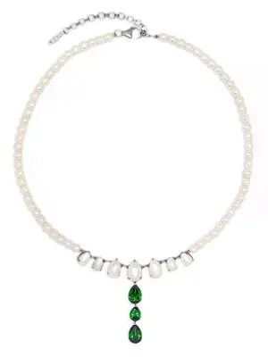 VEERT Pearl Drop Necklace - White
