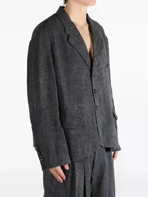 ZIGGY CHEN Three-button Patch-pocket Coat