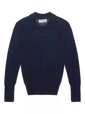 Studio Nicholson Polo-neck Wool Polo Shirt