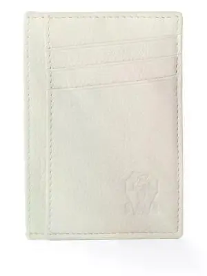 Brunello Cucinelli Logo-debossed Cardholder - White