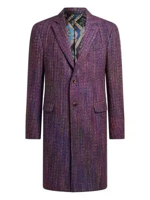 Etro Tweed Single-breasted Coat