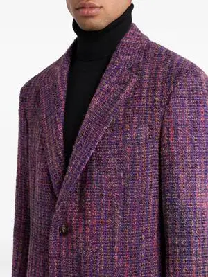 Etro Tweed Single-breasted Coat