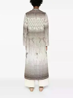FORTE_FORTE V-neck Coat - Neutrals
