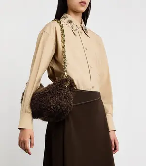 Fabiana Filippi Shearling Shoulder Bag