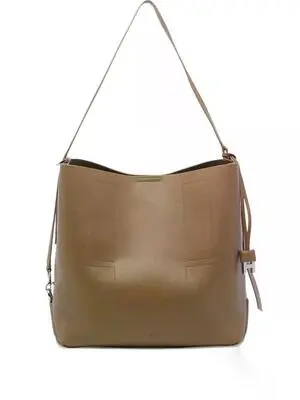 Hogan Hocket Leather Shoulder Bag - Brown