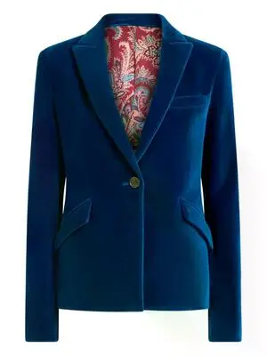 Etro Single-breasted Velvet Blazer