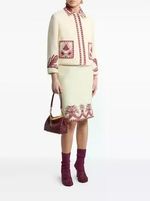Etro Bouclé Pencil Skirt