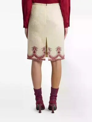 Etro Bouclé Pencil Skirt