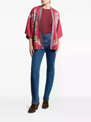 Etro Floral-print Open-front Top