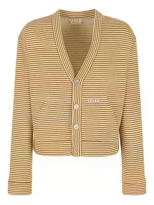 Marni Striped Button-up Cardigan