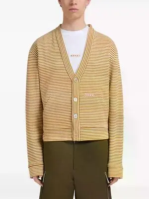 Marni Striped Button-up Cardigan