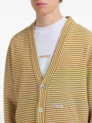 Marni Striped Button-up Cardigan