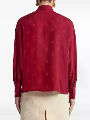 Etro Jacquard Tie-neck Blouse