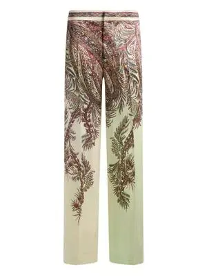 Etro Paisley-print Trousers - Red