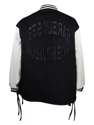 MOSTLY HEARD RARELY SEEN Logo-embroidered Varsity Jacket