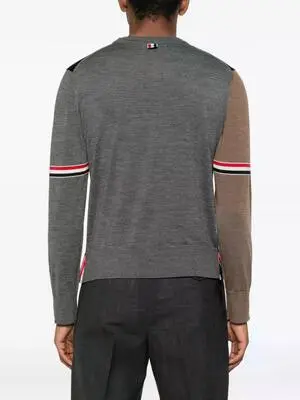 Thom Browne Paneled Wool Sweater