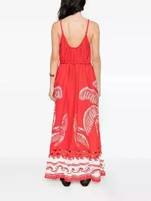 Farm Rio Majestic Coconut Tree Maxi Dress