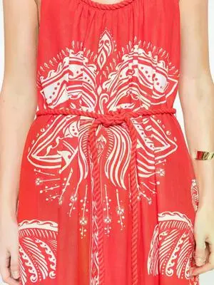 Farm Rio Majestic Coconut Tree Maxi Dress