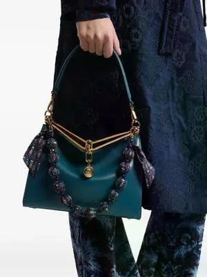 Etro Handle With Embellished Spheres And Fabric Accents