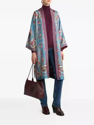 Etro Paisley-print Belted Coat