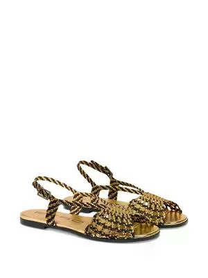 Etro Woven Flat Sandals