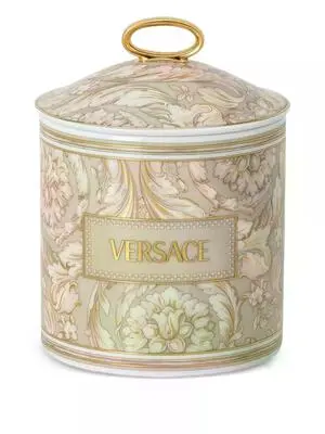 Versace Large Barocco Candle - Neutrals