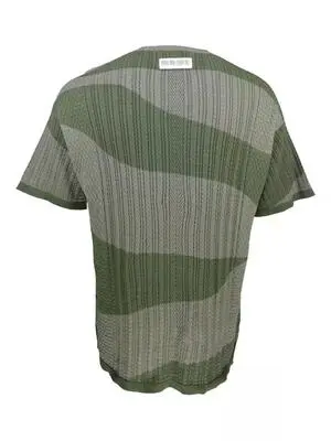 MOSTLY HEARD RARELY SEEN Cable-knit Wave T-shirt