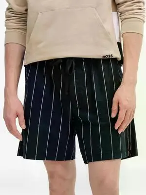 BOSS Pinstripe Drawstring Shorts