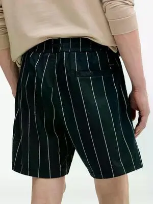 BOSS Pinstripe Drawstring Shorts