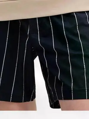 BOSS Pinstripe Drawstring Shorts