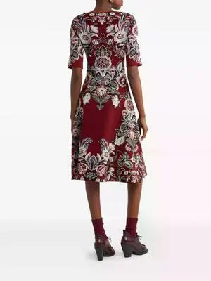 Etro Jacquard Floral Midi Dress