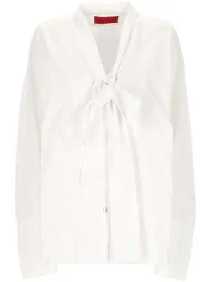 THE LATEST Shirt With Tie Detail - White