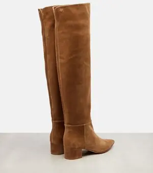 GIANVITO ROSSI 45 Suede Over-the-knee Boots - Brown