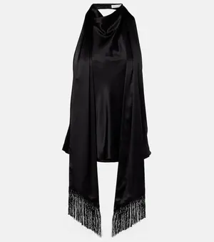 Nina Ricci Scarf-detail Top - Black