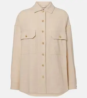 Loro Piana Linen And Wool Button-down Shirt