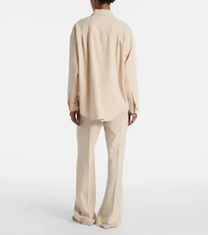 Loro Piana Linen And Wool Button-down Shirt