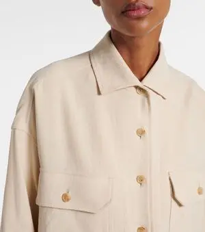 Loro Piana Linen And Wool Button-down Shirt