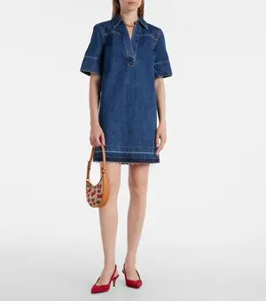 Veronica Beard Denim Shirt Dress