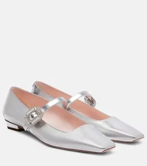 Roger Vivier Silver Tone Shoes For Women