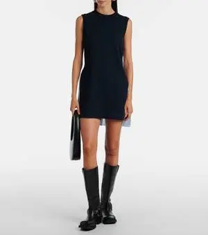 Sacai Cotton Jersey Minidress