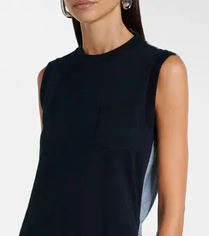 Sacai Cotton Jersey Minidress