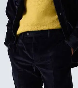 Rubinacci Cotton Corduroy Straight Pants